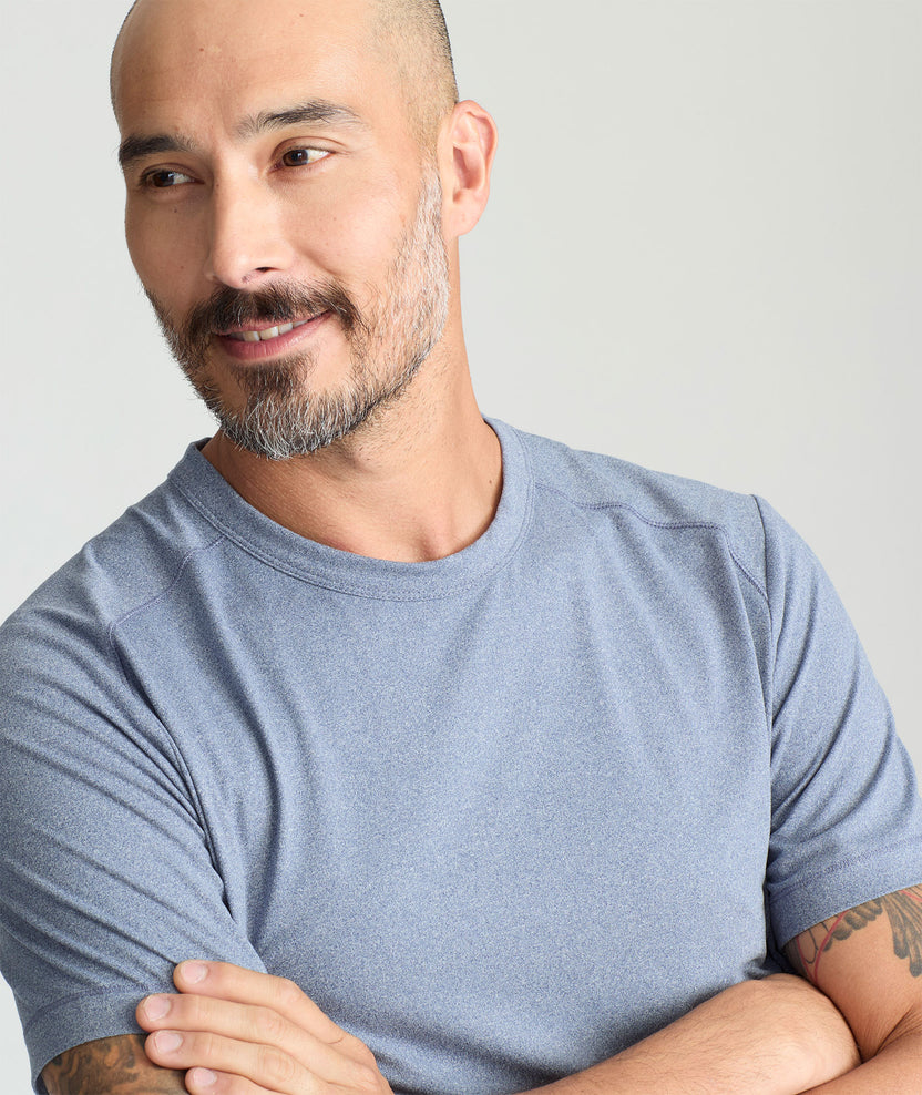Performance Tee Blue | UNTUCKit