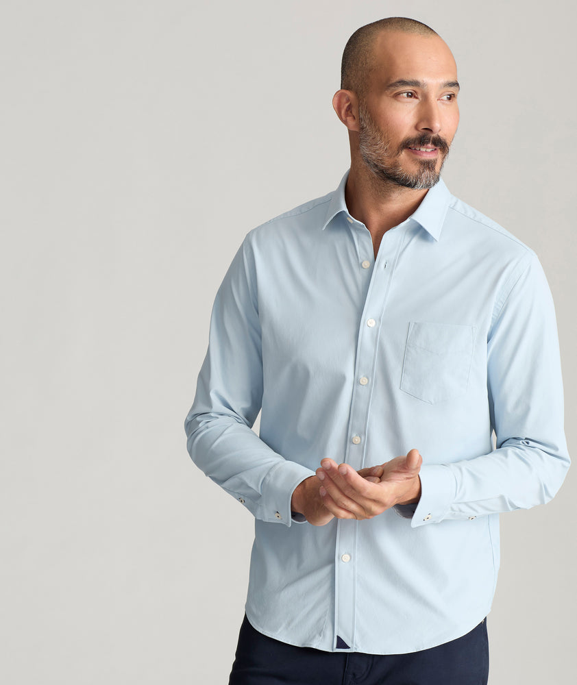 Wrinkle-Free Performance Gironde Shirt Light Blue | UNTUCKit