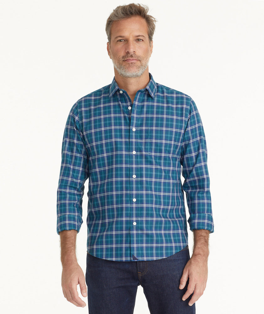 Wrinkle-Free Harwin Shirt Teal Multi Plaid | UNTUCKit