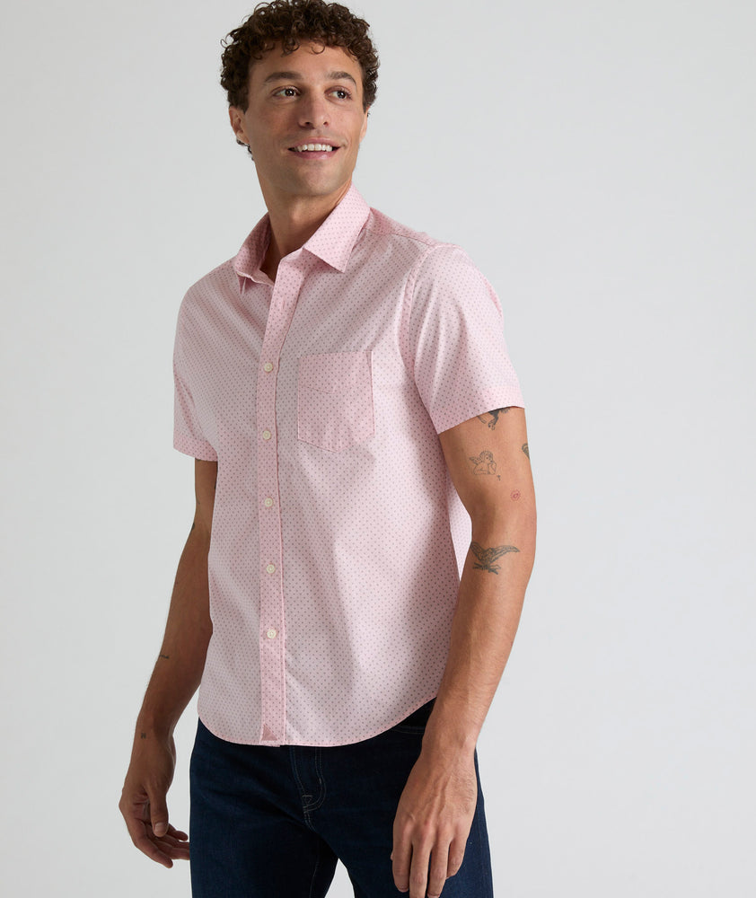 Stretch Cotton Ingram Shirt Fair Trade Certified™ | Pink Mini Circle ...