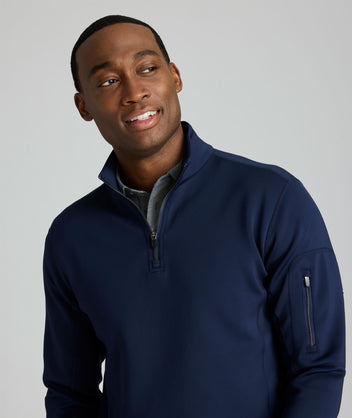 Performance Quarter-Zip Navy | UNTUCKit