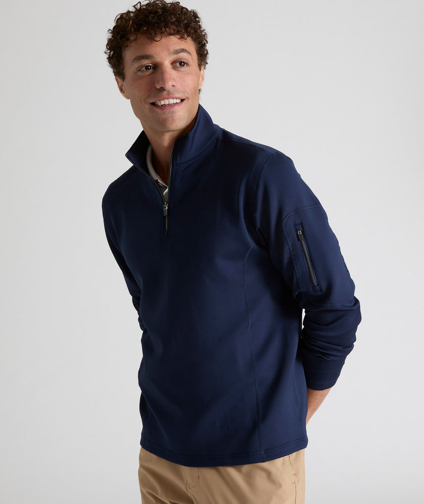 Performance Quarter-Zip Navy | UNTUCKit