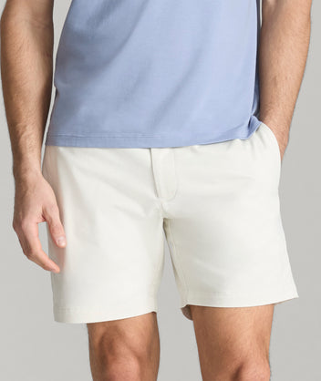 7" Stretch Chino Shorts Stone | UNTUCKit