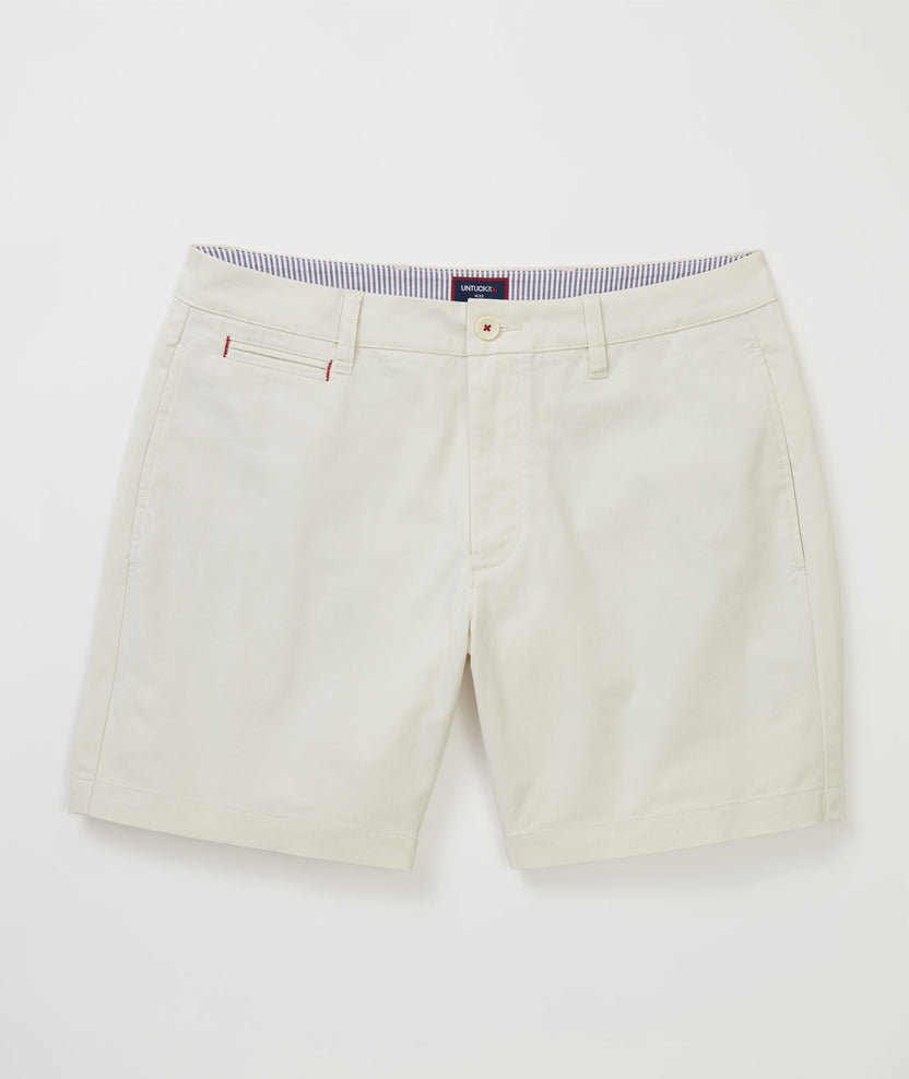 7" Stretch Chino Shorts Stone | UNTUCKit