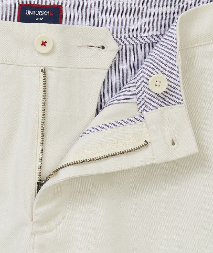 7" Stretch Chino Shorts Stone | UNTUCKit