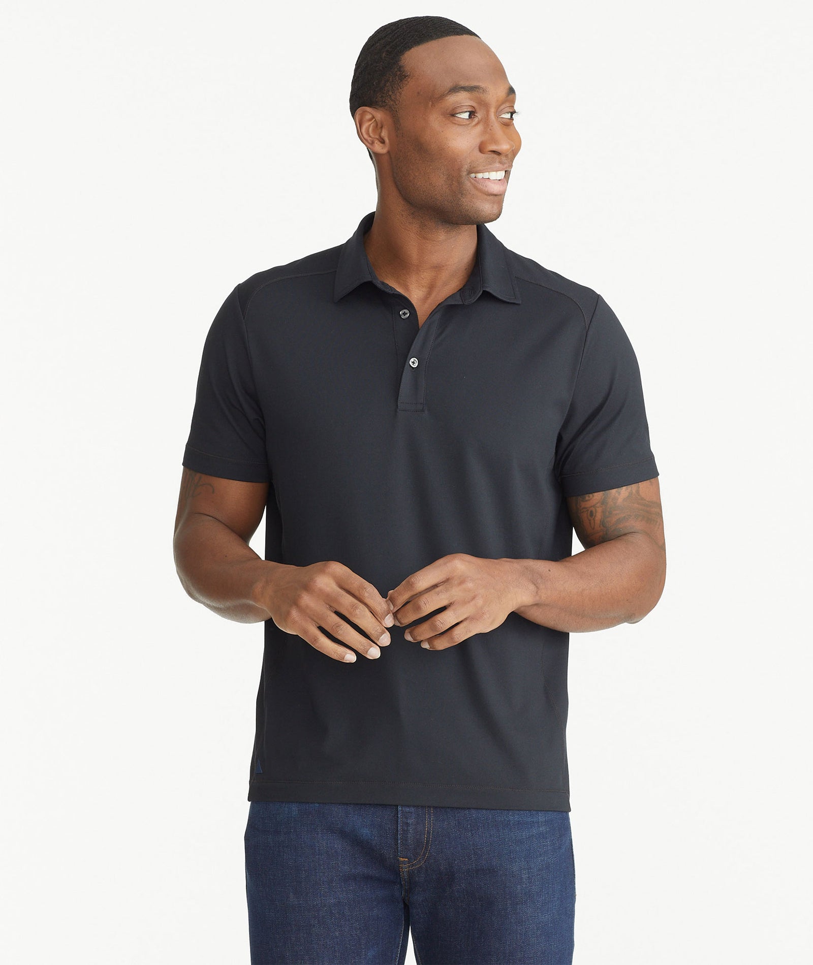 Performance Polo Black | UNTUCKit